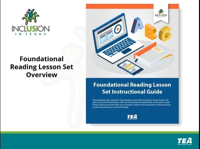 Foundational Reading Lesson Set | Texas SPED Support
